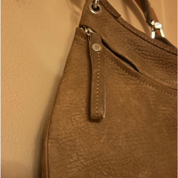 Longchamp | Bags | Longchamp Suede Brown Shoulder Bag | Poshmark
